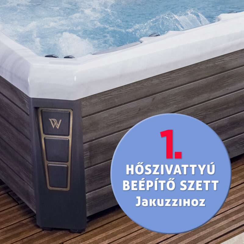 Classic jakuzzi hőszivattyú beépítő szett - Wellis